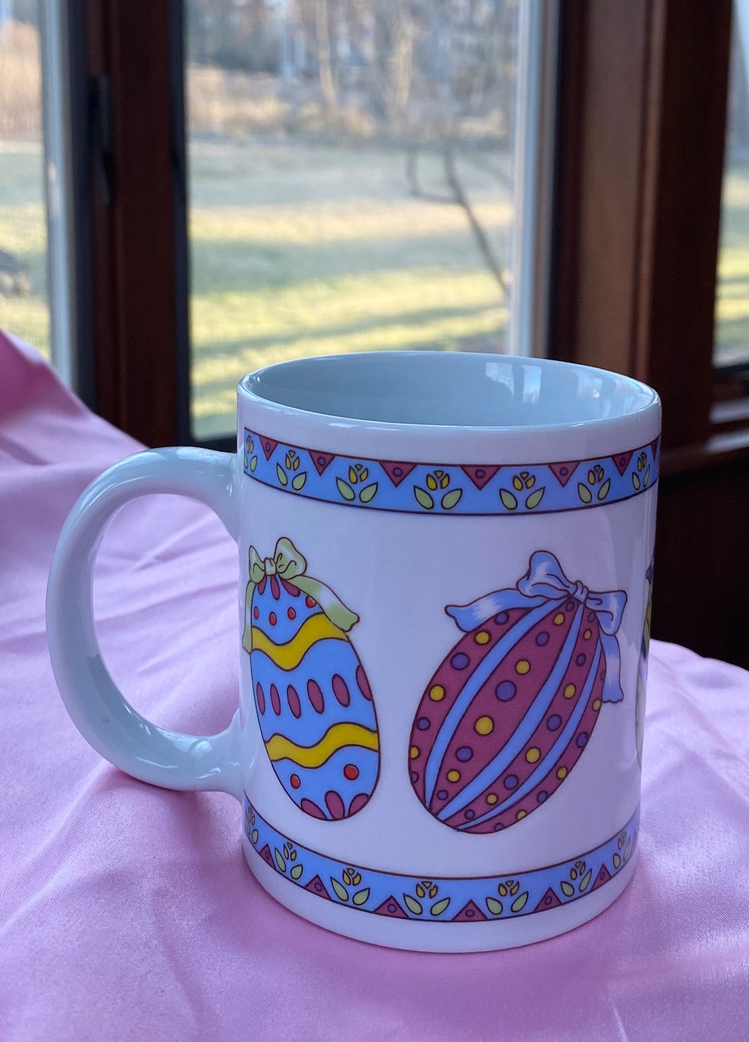 Vintage Easter Egg Coffee Mug Eggs Beautiful - Etsy