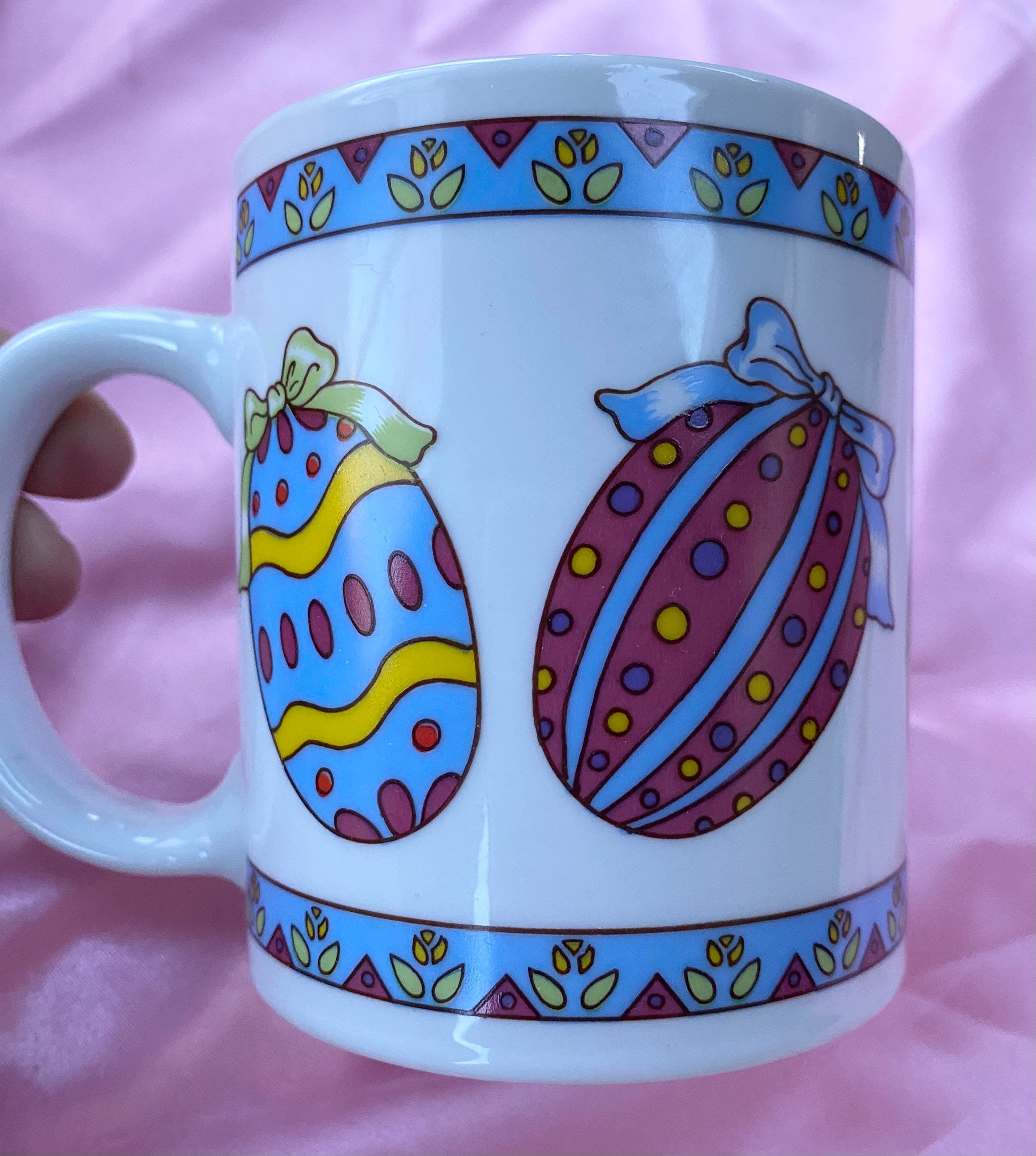Vintage Easter Egg Coffee Mug Eggs Beautiful - Etsy