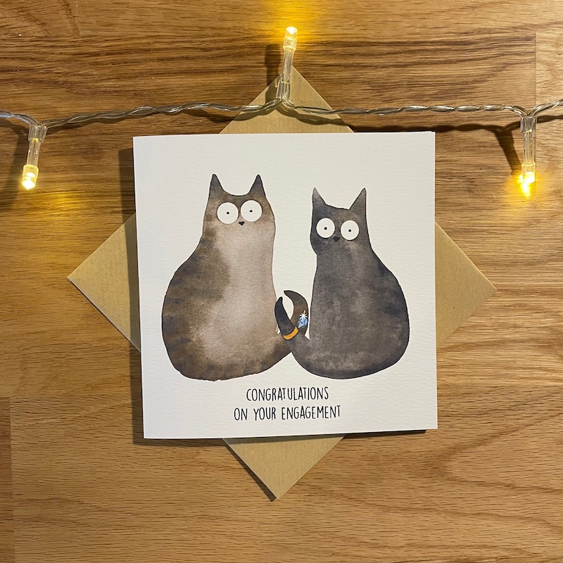 Engagement Card - Etsy