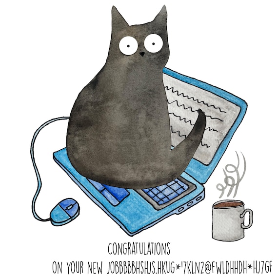 Congratulations New Job Cat