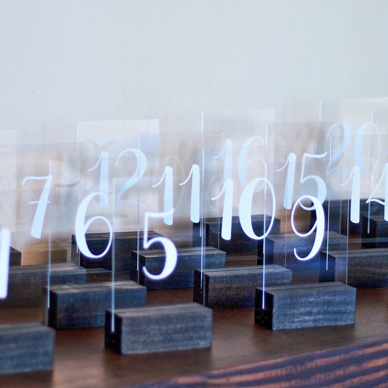 Acrylic Numbers - Etsy