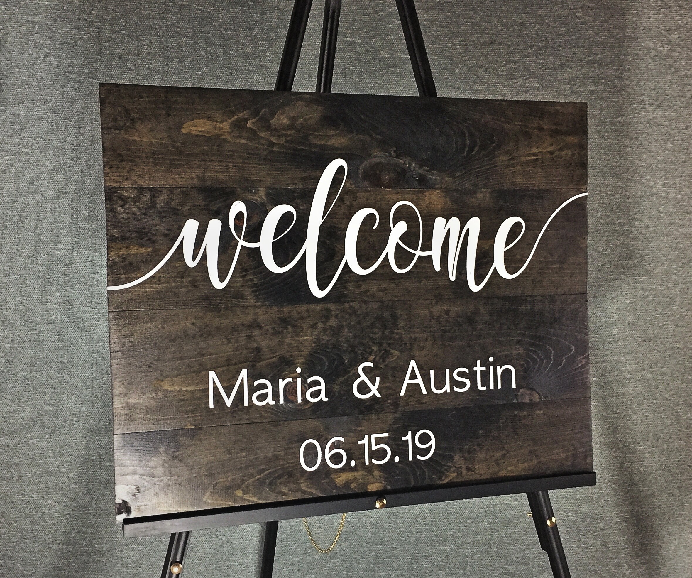 Welcome Wedding Custom Wood Sign Rustic Wood Wedding Sign - Etsy