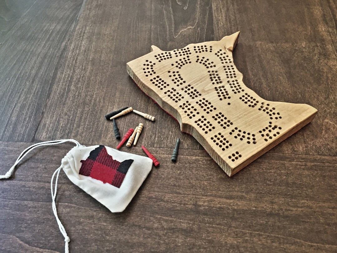 Minnesota State Shape Cribbage Board Minnesota State - Etsy