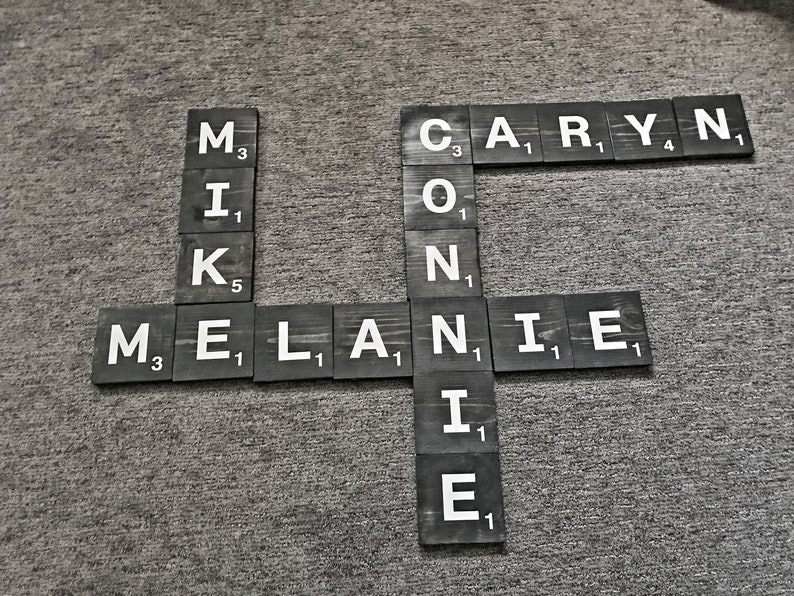 Large 5.5 Inch Custom Personalized Scrabble Wall Art Wood - Etsy
