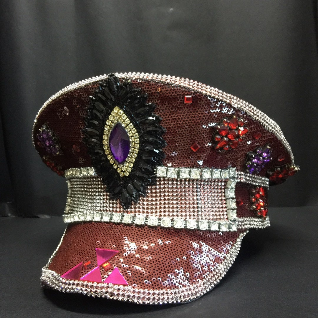 Hand Made Burning Man Cap in Maroon, Available in Size 57, 58, 59 Cm - Etsy