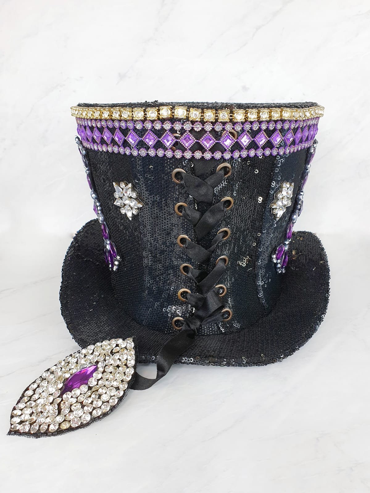 Scorpion Tail Black and Purple Full Size Cosplay Top Hat With Hand ...