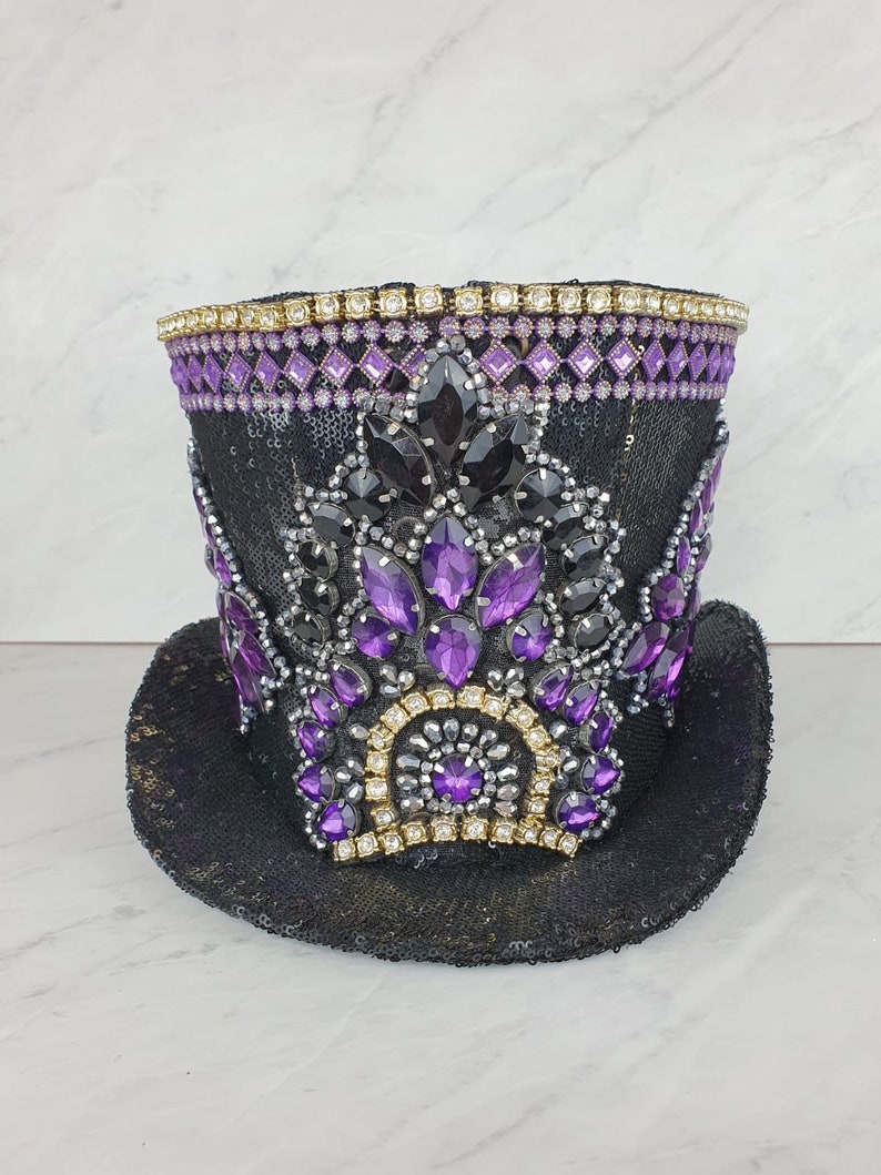 Scorpion Tail Black and Purple Full Size Cosplay Top Hat With Hand ...