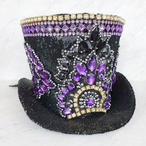 Scorpion Tail Black and Purple Full Size Cosplay Top Hat With Hand ...