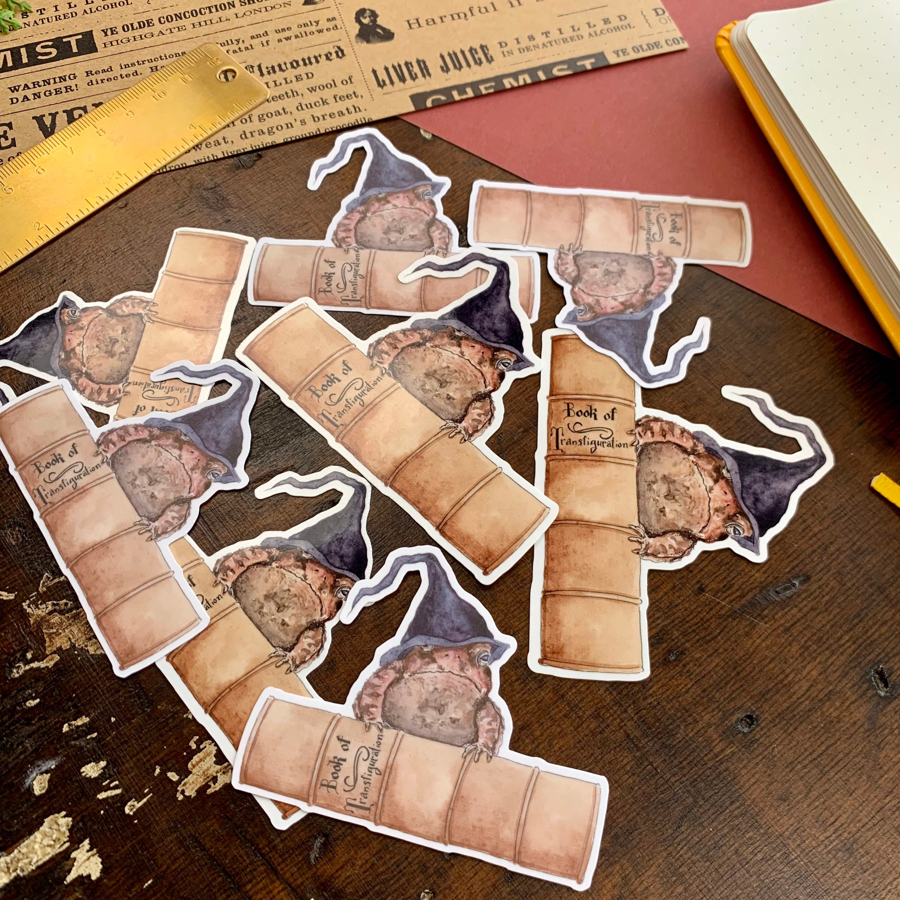 Harriet the Toad Vinyl Sticker Transfiguration Wizard - Etsy