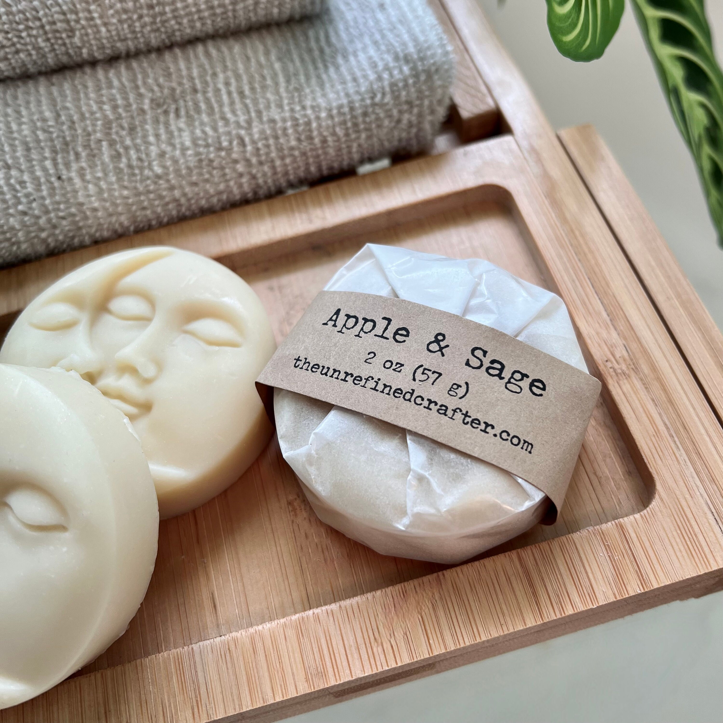 Apple Sage Sun & Moon Handmade Soap | Bar Soap | Bath and Body | Small ...