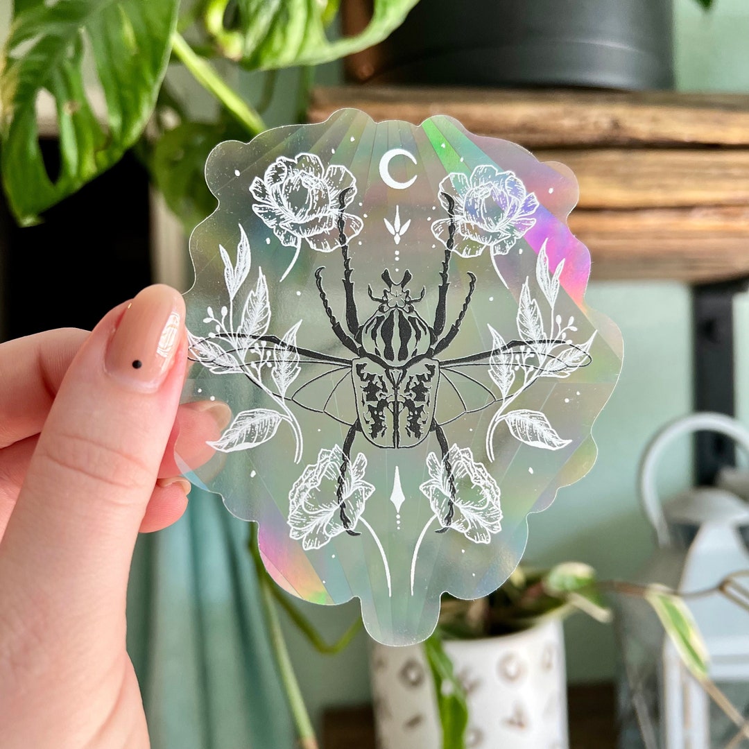 Goliath Beetle Suncatcher | Window Decal | Window Sticker | Rainbow Sun ...