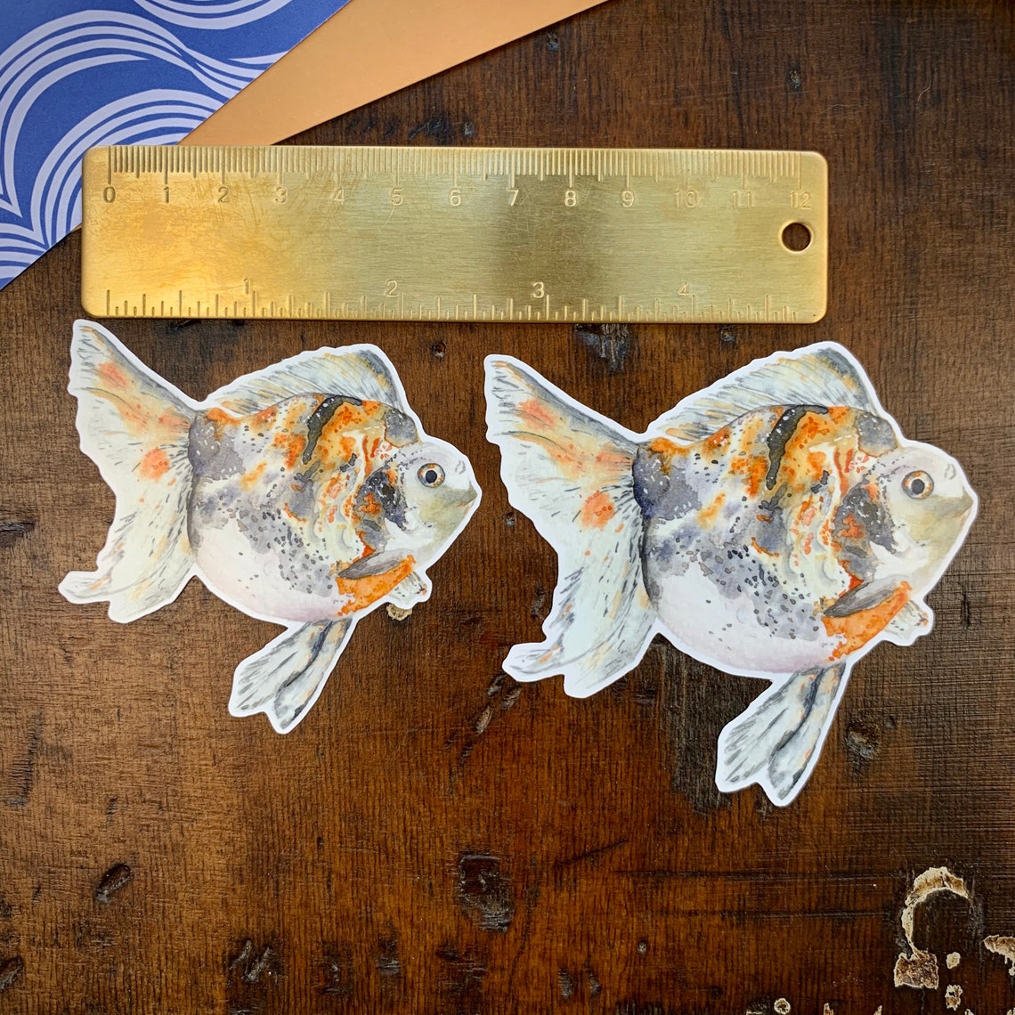 Goldfish Vinyl Sticker, Laptop Decal, Fish Sticker, Planner Sticker ...