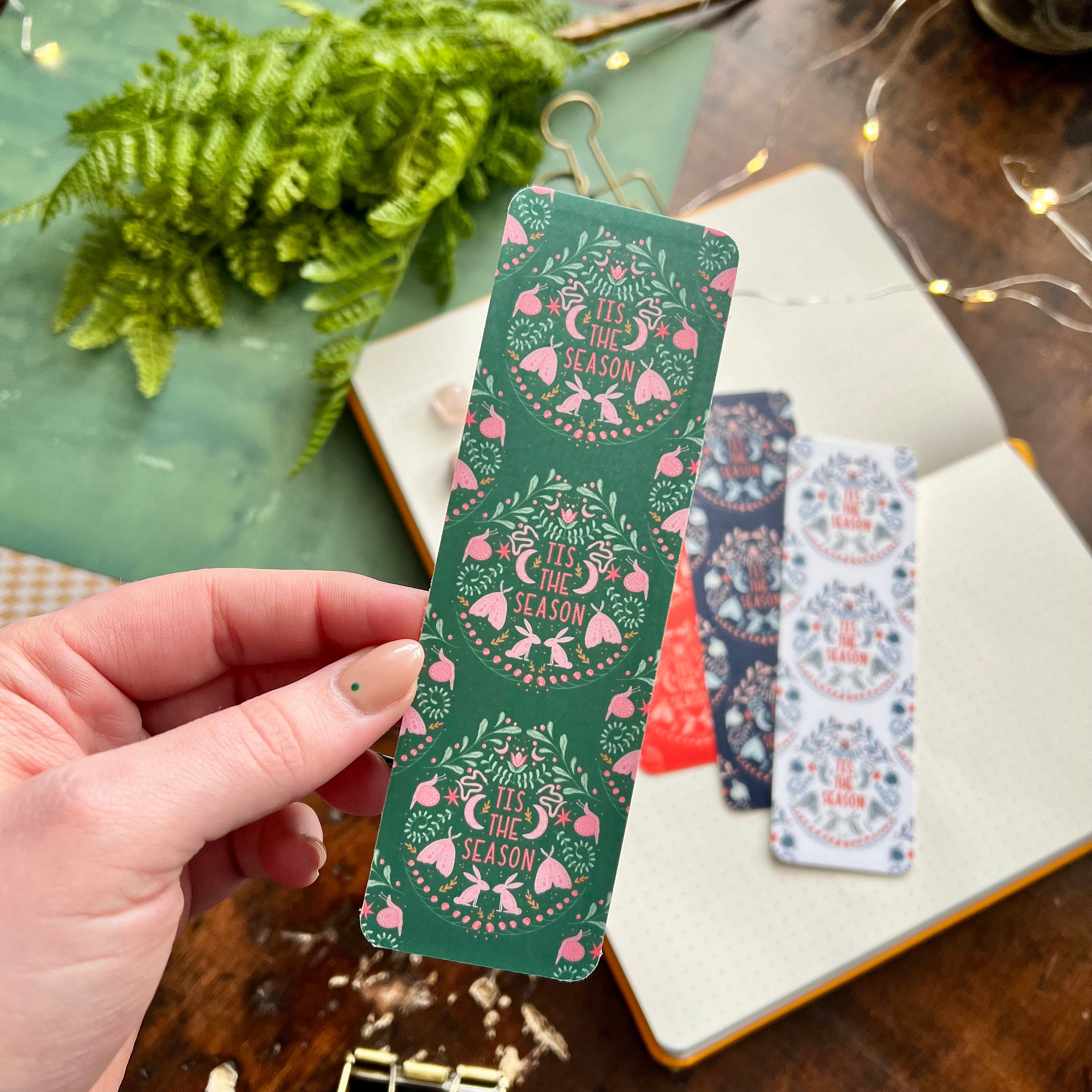 Christmas Magic Bookmark | Folk Art | Holiday | Book Lovers Gift | Gift ...