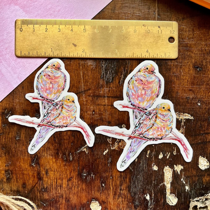 Mourning Doves Vinyl Sticker Dove Bird Laptop Decal - Etsy