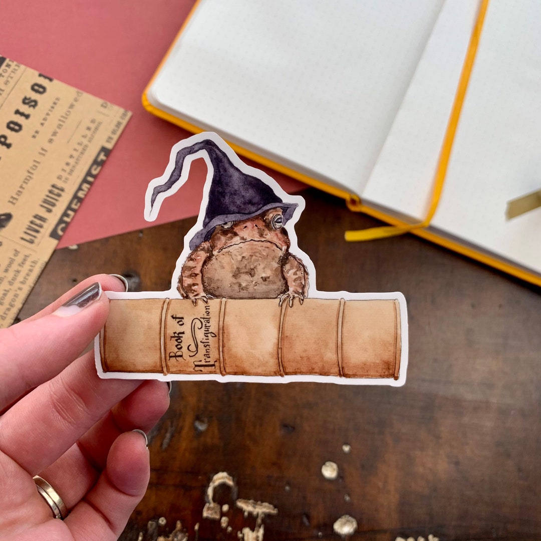 Harriet the Toad Vinyl Sticker, Transfiguration, Wizard, Laptop Decal ...