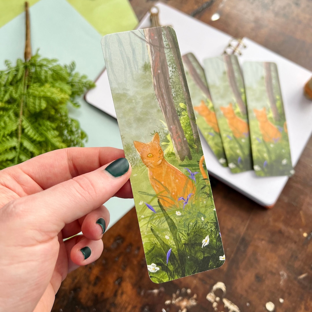 King of the Irises Bookmark | Orange Cat Bookmark | Ginger Cat | Book ...