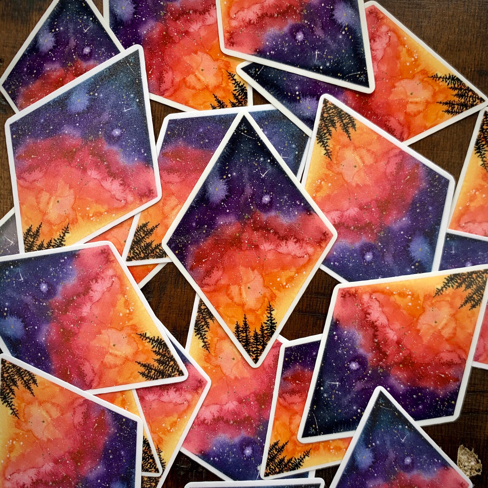 Galaxy Vinyl Sticker Watercolor Galaxy Sticker Laptop Decal - Etsy