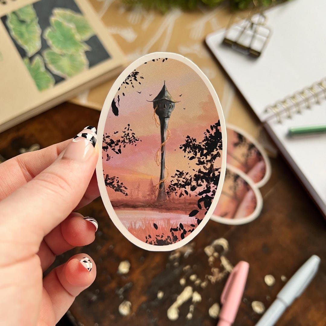 Rapunzel Vinyl Sticker | Grimm Fairy Tales | Laptop Decal | Planner ...
