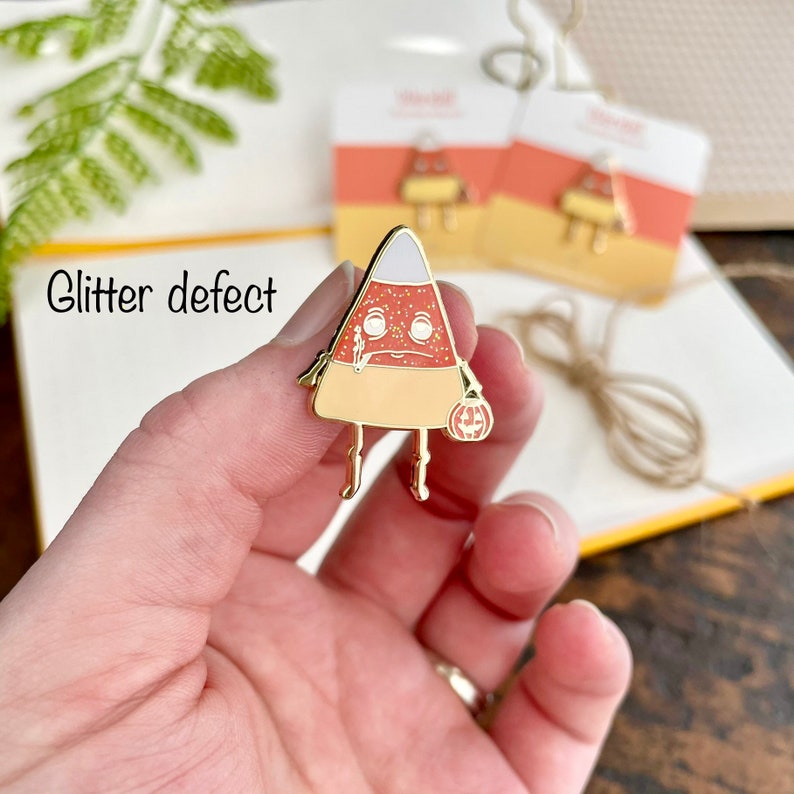 B Grade Wendell the Grumpy Candy Corn Enamel Pin Seconds - Etsy