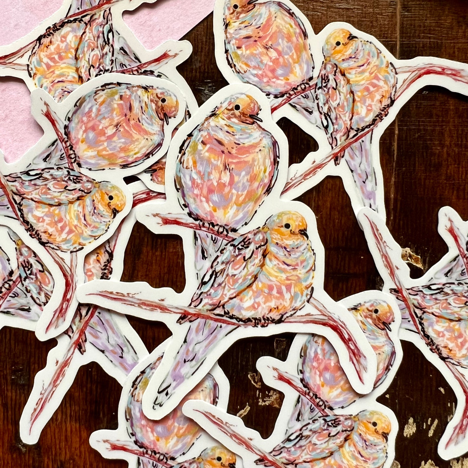 Mourning Doves Vinyl Sticker Dove Bird Laptop Decal - Etsy