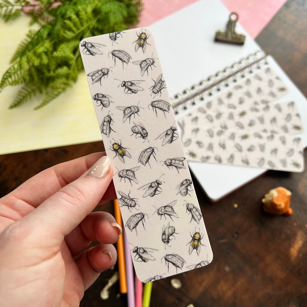 Sketchy Busy Bees Bookmark | Honeybee Bookmark | Book Lovers Gift ...