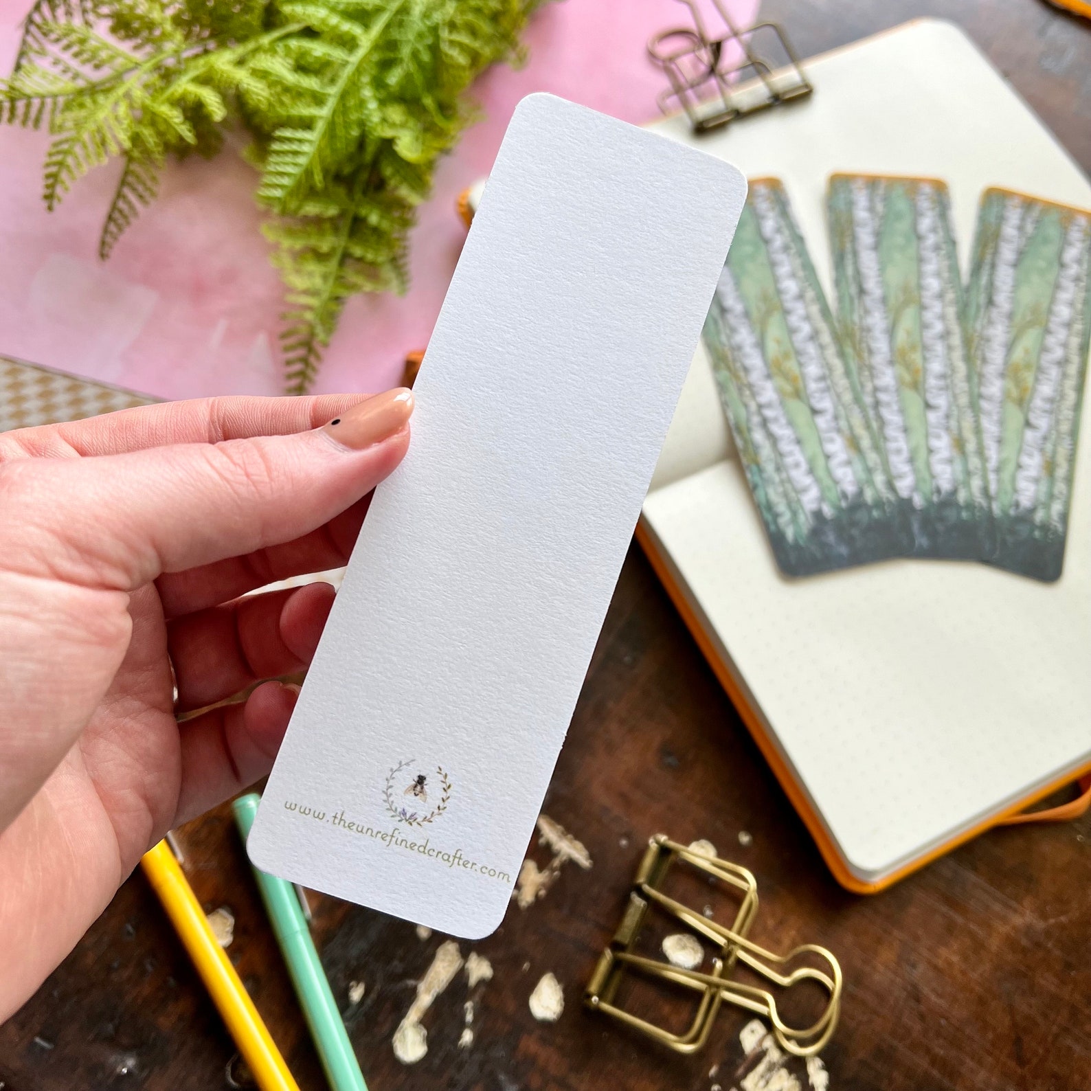 Birch Trees Bookmark | Forest Bookmark | Landscape | Book Lovers Gift ...
