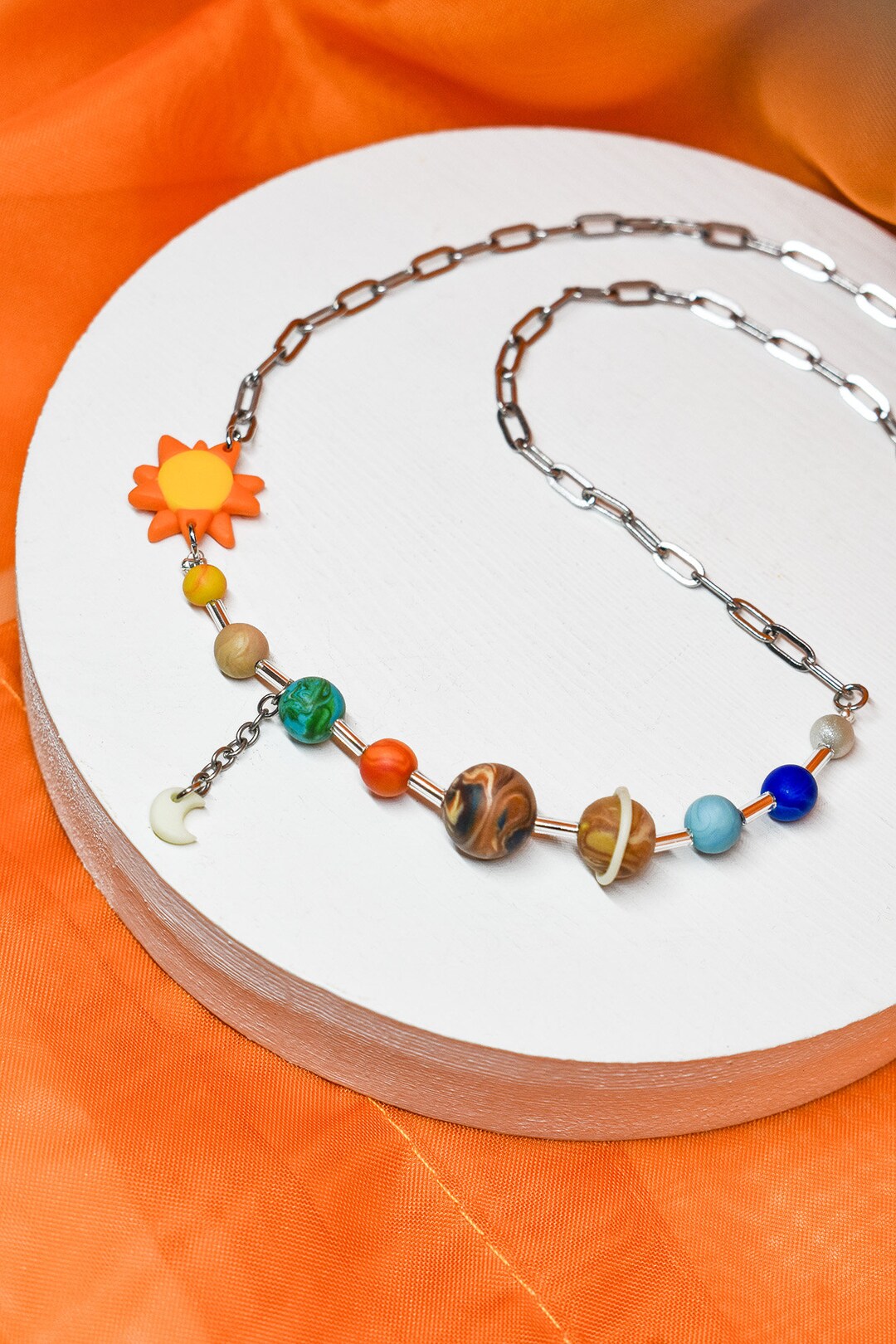 Solar System Charm Necklace - Etsy