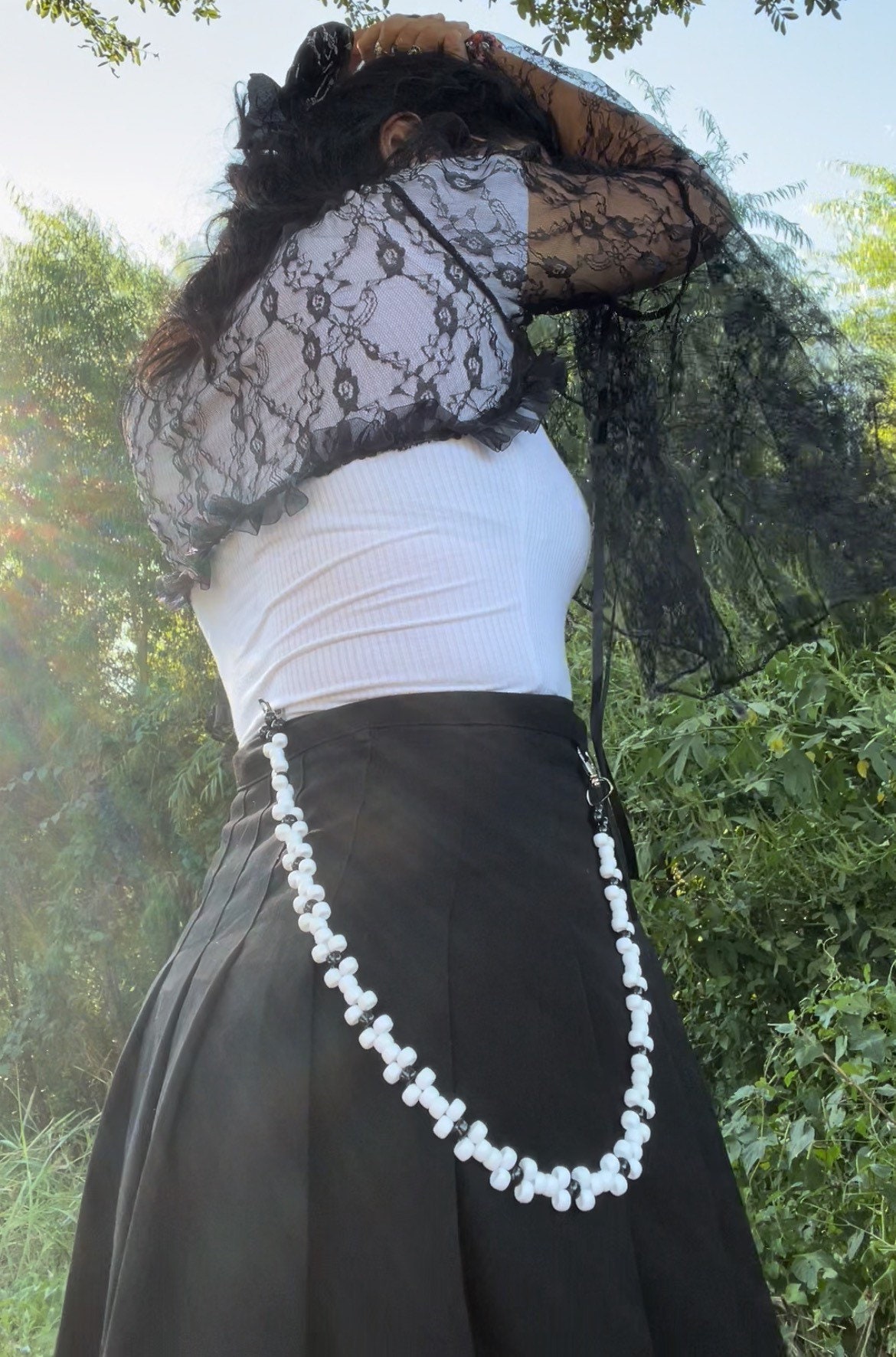 Bone Chain Pants Accessory Halloween Wallet Chain Kandi - Etsy