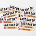 Last Day of School Sticker Pack Waterproof Student Stickers End of ...