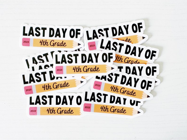 Last Day of School Sticker Pack Waterproof Student Stickers - Etsy