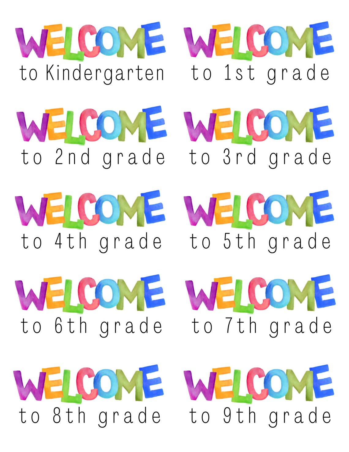 Welcome to School Stickers First Day of School Teacher to - Etsy