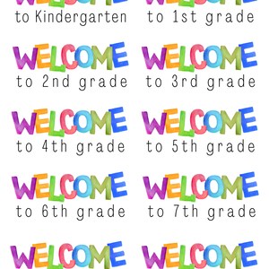 Welcome to School Stickers First Day of School Teacher to Student Gift ...