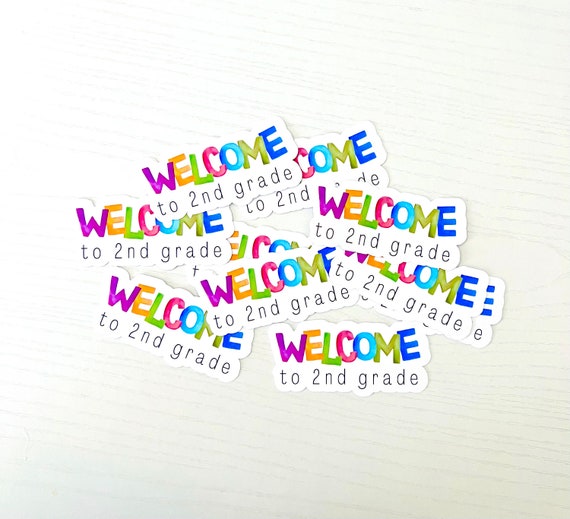 Welcome to School Stickers First Day of School Teacher to - Etsy