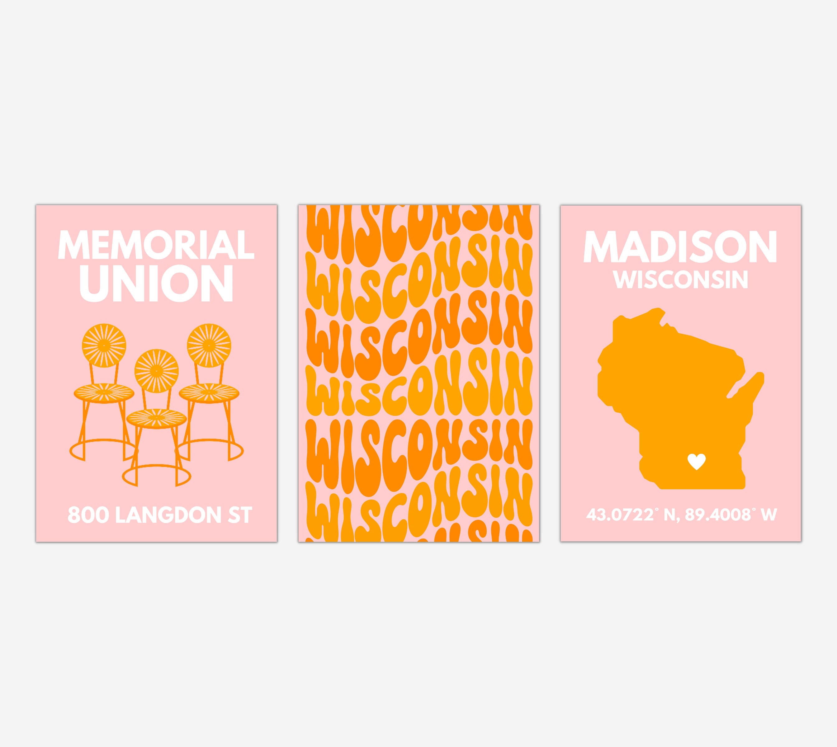 UW Madison Wall Art Decor University of Wisconsin Madison - Etsy