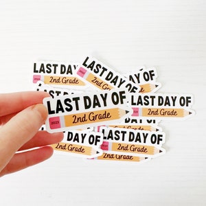 Last Day of School Sticker Pack Waterproof Student Stickers End of ...