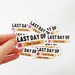 Last Day of School Sticker Pack Waterproof Student Stickers End of ...