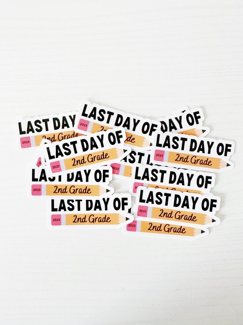 Last Day of School Sticker Pack Waterproof Student Stickers - Etsy