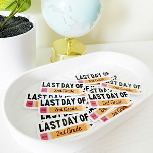 Last Day of School Sticker Pack Waterproof Student Stickers End of ...