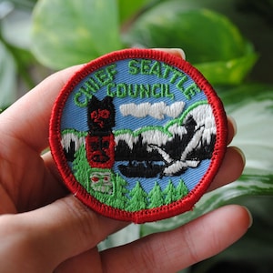 Vintage Chief Seattle Council - Boy Scouts of America Patch - Totem ...