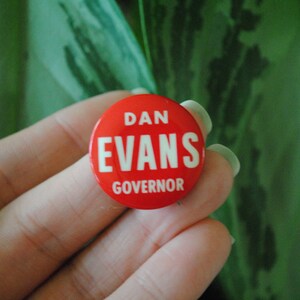 Vintage Dan Evans Governor Pin Vintage Washington Political - Etsy