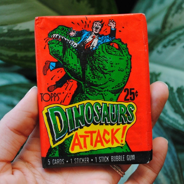 Topps Dinosaur Attack Cards - Etsy