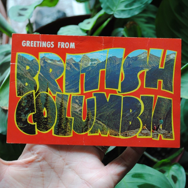 Big Letter Postcards - Etsy