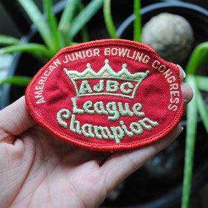 Vintage AJBC League Champion Patch - American Junior Bowling Congress ...