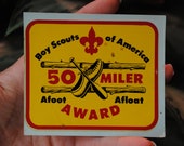 Original Boy Scouts of America 50 Miler Award Travel Decal - Etsy