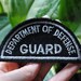 Vintage US Department of Defense Guard Police Patch Law Enforcement ...