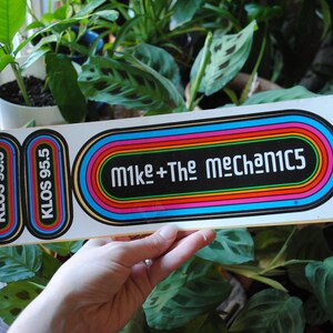 Vintage Mike + the Mechanics KLOS 95.5 Radio Concert Bumper Sticker ...