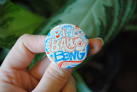1960's Slurpee Bing Bang Bong Pin Back Button - Pinba… - Gem