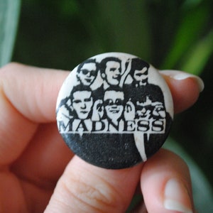Vintage Madness Pin Back Button UK Ska Two Tone Punk Revival - Etsy