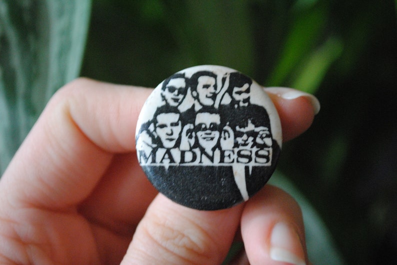 1970's Madness Pin Back Button - UK Ska Two Tone Punk Revival ...