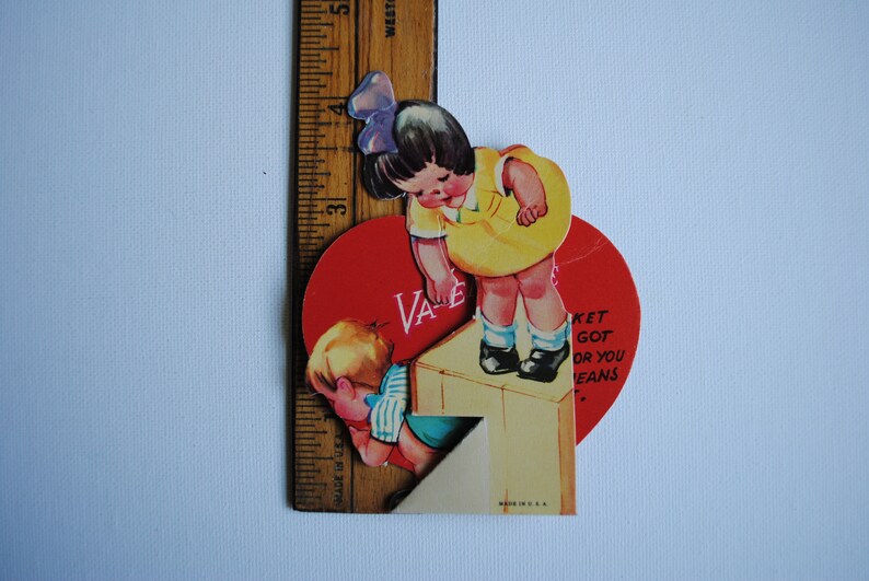 1950's in My Pocket I Have Got A Note Valentine - Girl and Boy - Made ...